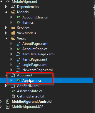 Create a Mobile App (Android/iOS) using Xamarin Forms | Algorand Developer Portal